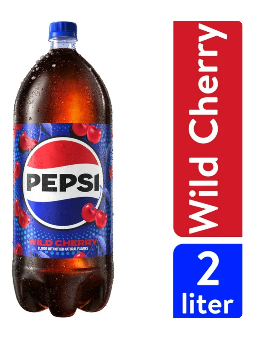 Pepsi Cola Wild Cherry Soda Pop, 2 Liter Bottle – Grocery For Good