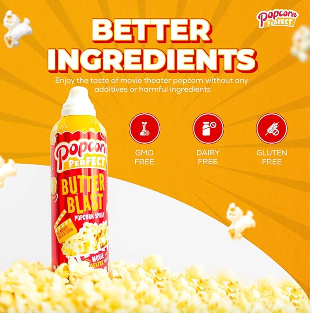 POPCORN PERFECT: Popcorn Butter spray for Microwave and Popcorn Maker ...