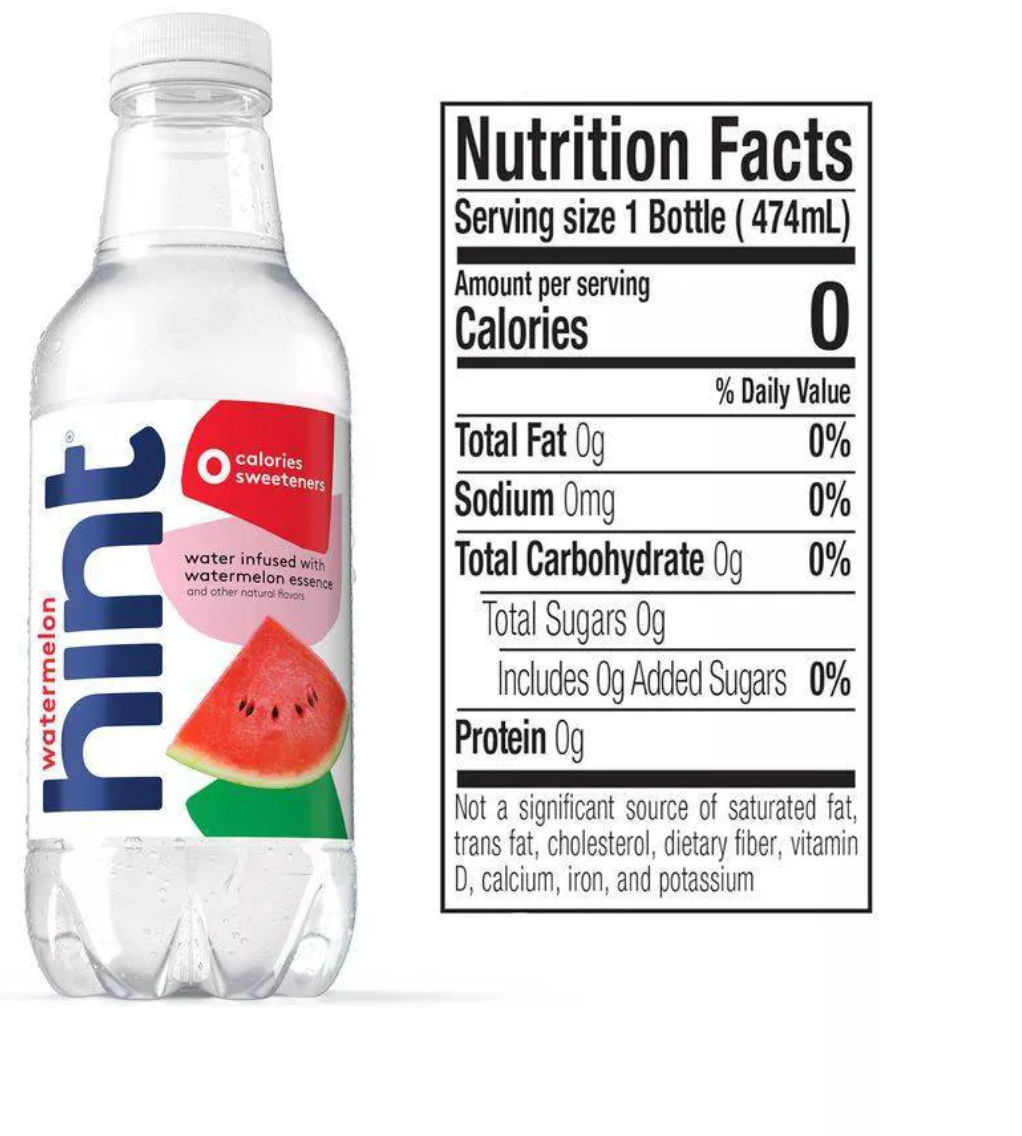 hint Watermelon Flavored Water - 16 fl oz Bottle – Grocery For Good