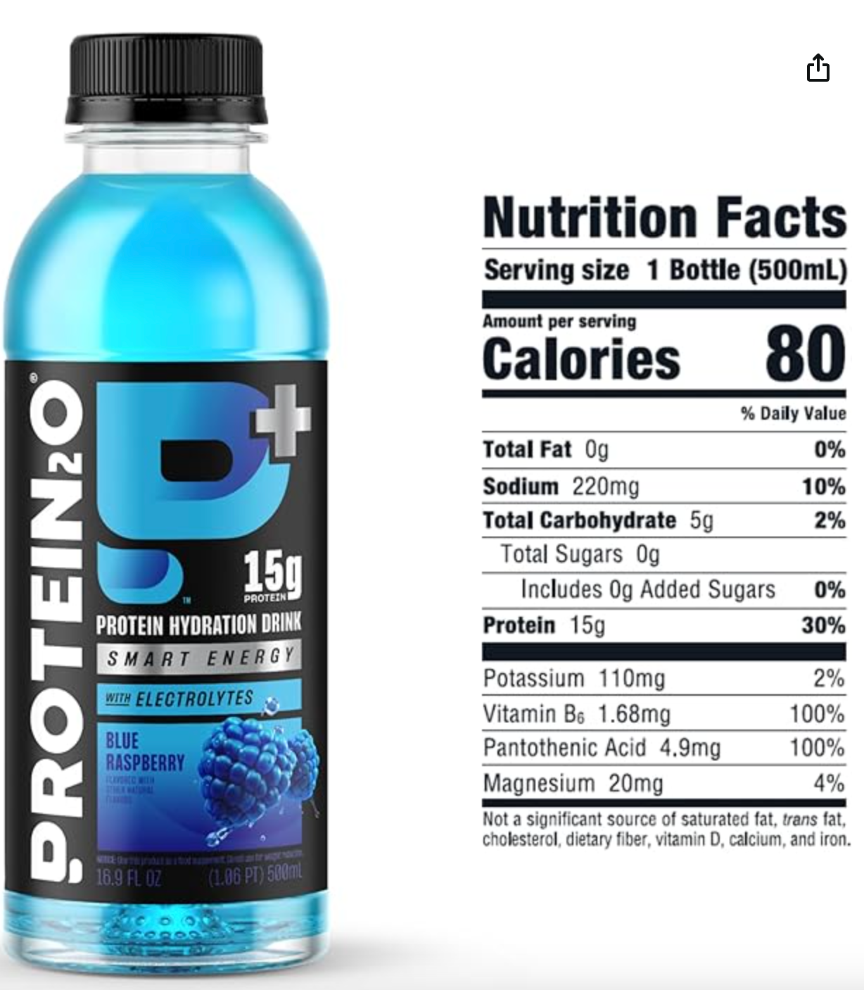 Protein2o 15g Whey Protein Isolate Hydration Drink Plus Energy & Focus ...